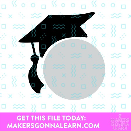 Monogram Graduation Cap - Makers Gonna Learn