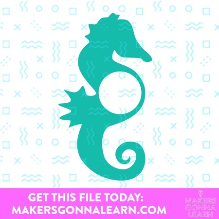 Monogram Seahorse - Makers Gonna Learn