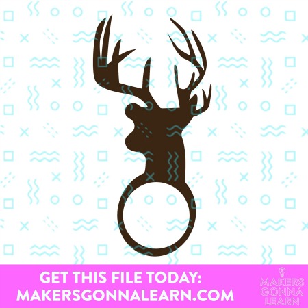 Monogram Deer - Makers Gonna Learn