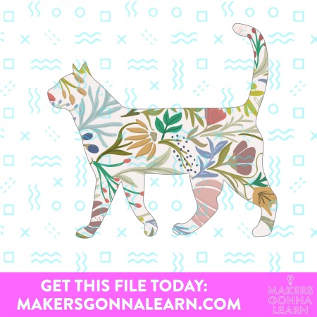 Floral Cat - Makers Gonna Learn