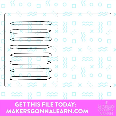 Pencil Card - Makers Gonna Learn