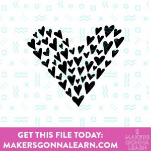 Heart Keychain - Makers Gonna Learn