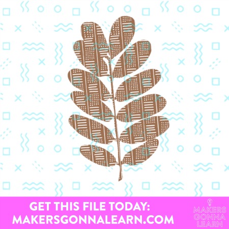 Fall Print Pattern Leaves 1 - Makers Gonna Learn