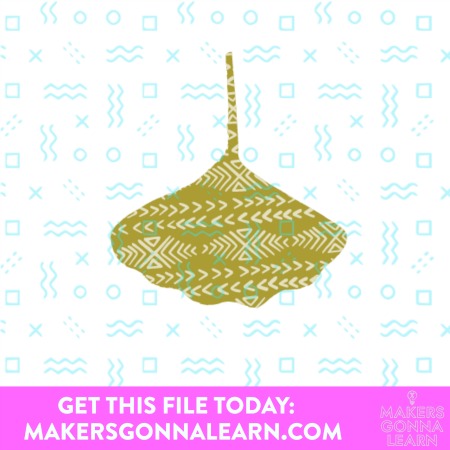 Fall Print Pattern Leaves 2 - Makers Gonna Learn