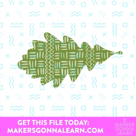Fall Print Pattern Leaves 5 - Makers Gonna Learn