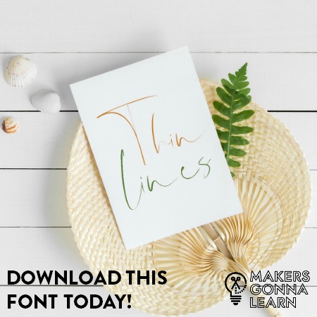 Thin Lines - Makers Gonna Learn