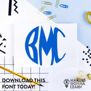 Scallop Monogram - Makers Gonna Learn