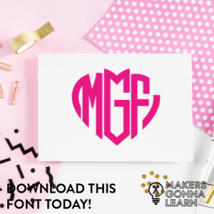 Split Monogram - Makers Gonna Learn