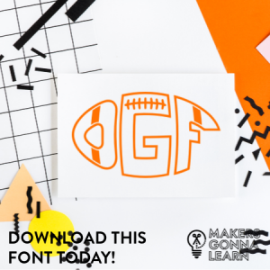 Split Monogram - Makers Gonna Learn