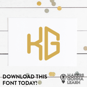 Split Monogram - Makers Gonna Learn