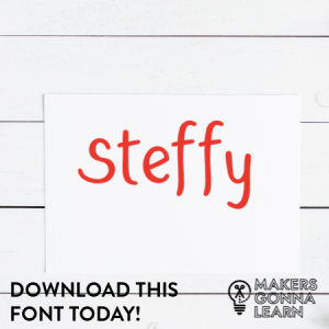 Simple Font - Makers Gonna Learn