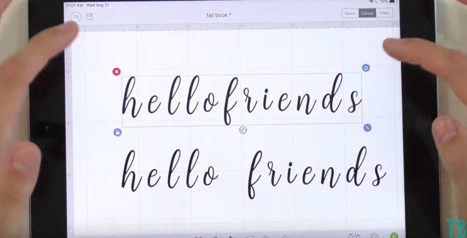 How To Connect Cursive Fonts in Cricut Design Space - Makers Gonna Learn