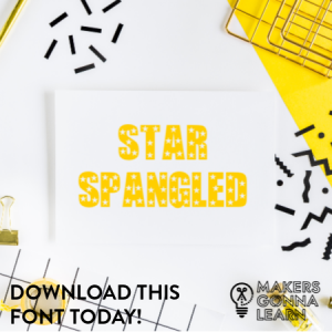 Dog Font - Makers Gonna Learn