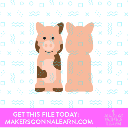 Pig Finger Puppet - Makers Gonna Learn