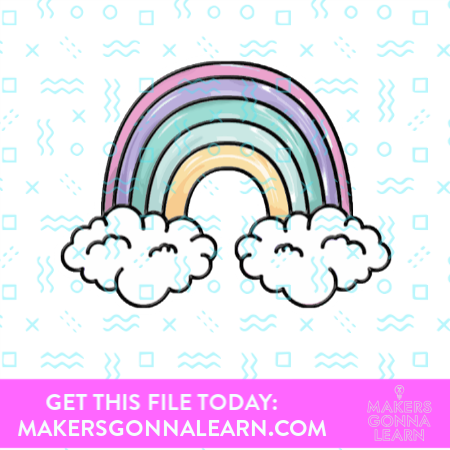 Rainbow Sticker - Makers Gonna Learn