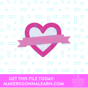 Heart Keychain - Makers Gonna Learn