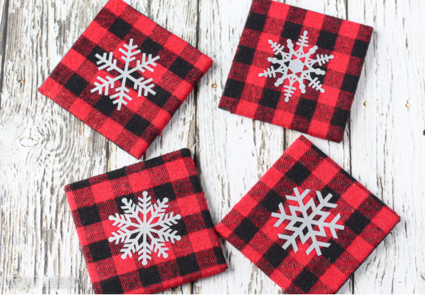 Buffalo Plaid Die Cutting Projects - Makers Gonna Learn