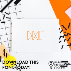 Simple Font - Makers Gonna Learn