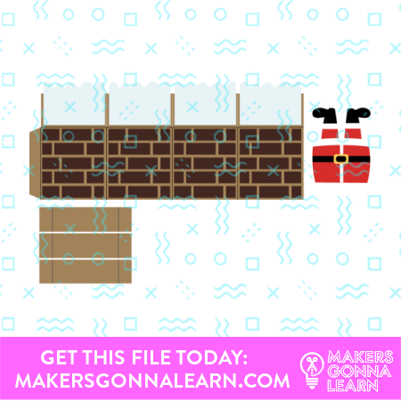 3D Santa Chimney Card - Makers Gonna Learn