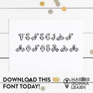 Split Monogram - Makers Gonna Learn