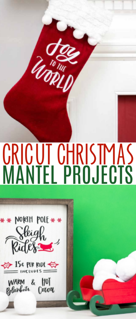 Cricut Christmas Mantel Projects - Makers Gonna Learn