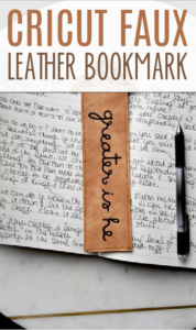 Cricut Faux Leather Bookmark - Makers Gonna Learn