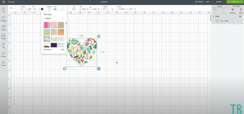 How to Use a Pattern in Design Space - Makers Gonna Learn