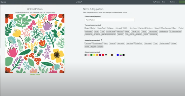 How to Use a Pattern in Design Space - Makers Gonna Learn