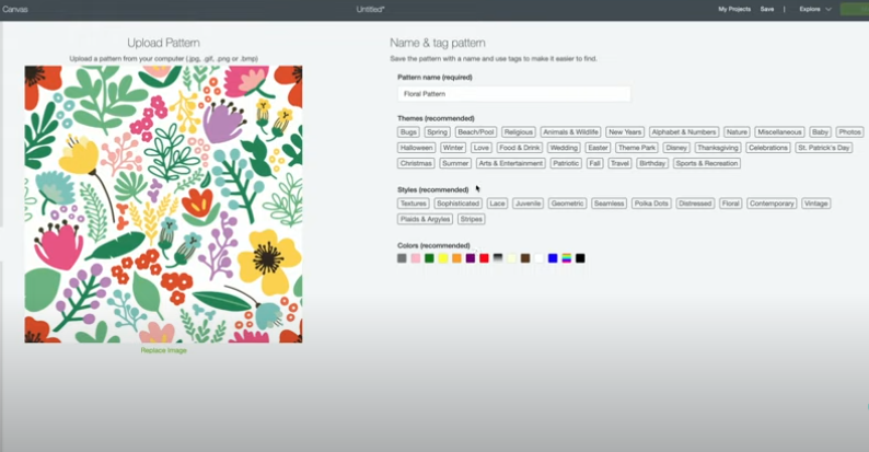 How to Use a Pattern in Design Space - Makers Gonna Learn
