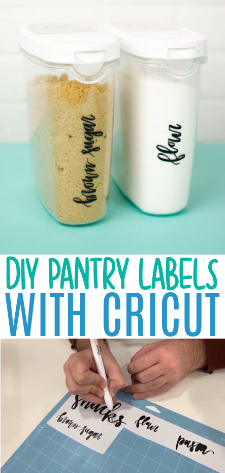 DIY PANTRY LABELS WITH CRICUT - Makers Gonna Learn