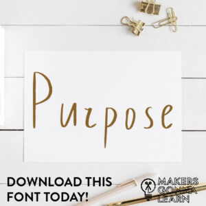 Simple Font - Makers Gonna Learn