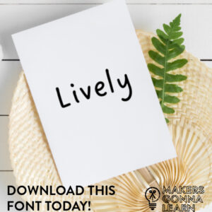 Simple Font - Makers Gonna Learn