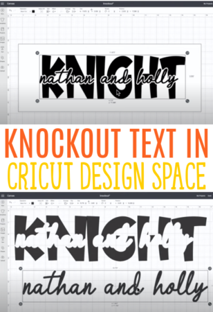 Knockout Text in Cricut Design Space - Makers Gonna Learn