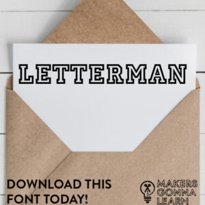 Dog Font - Makers Gonna Learn