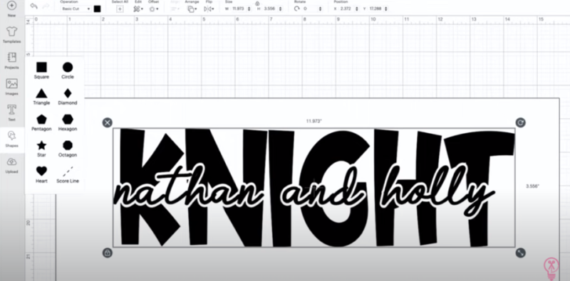 Knockout Text in Cricut Design Space - Makers Gonna Learn