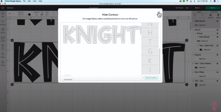 Knockout Text in Cricut Design Space - Makers Gonna Learn