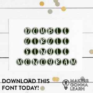 Unicorn font - Makers Gonna Learn