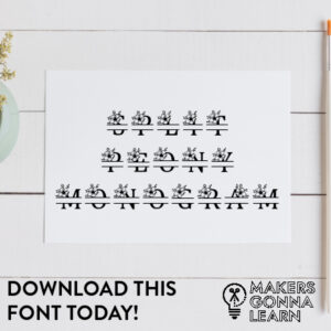 Dog Font - Makers Gonna Learn