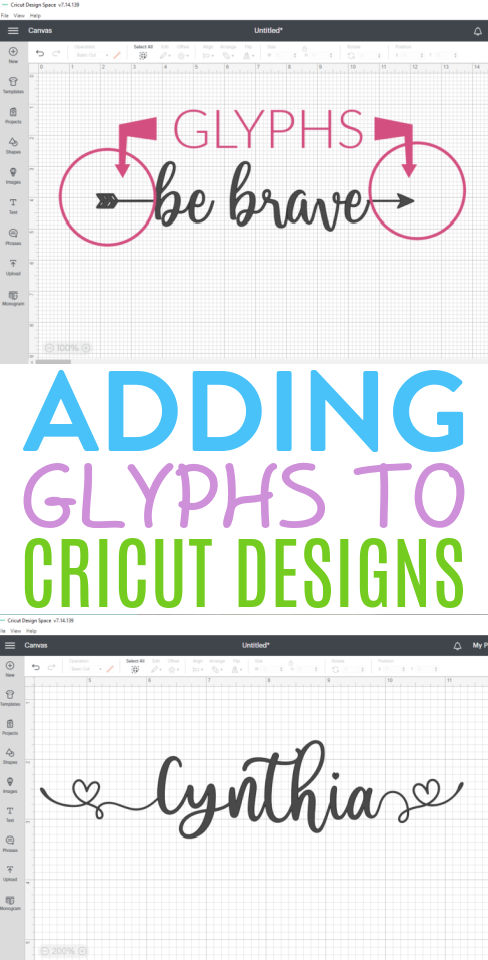 Adding Glyphs To Cricut Designs Makers Gonna Learn