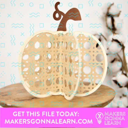 paper cane pumpkin - Makers Gonna Learn
