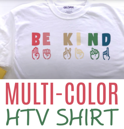Create a Multi-Colored HTV Shirt - Makers Gonna Learn