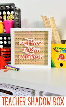 DIY Teacher Shadowbox - Makers Gonna Learn
